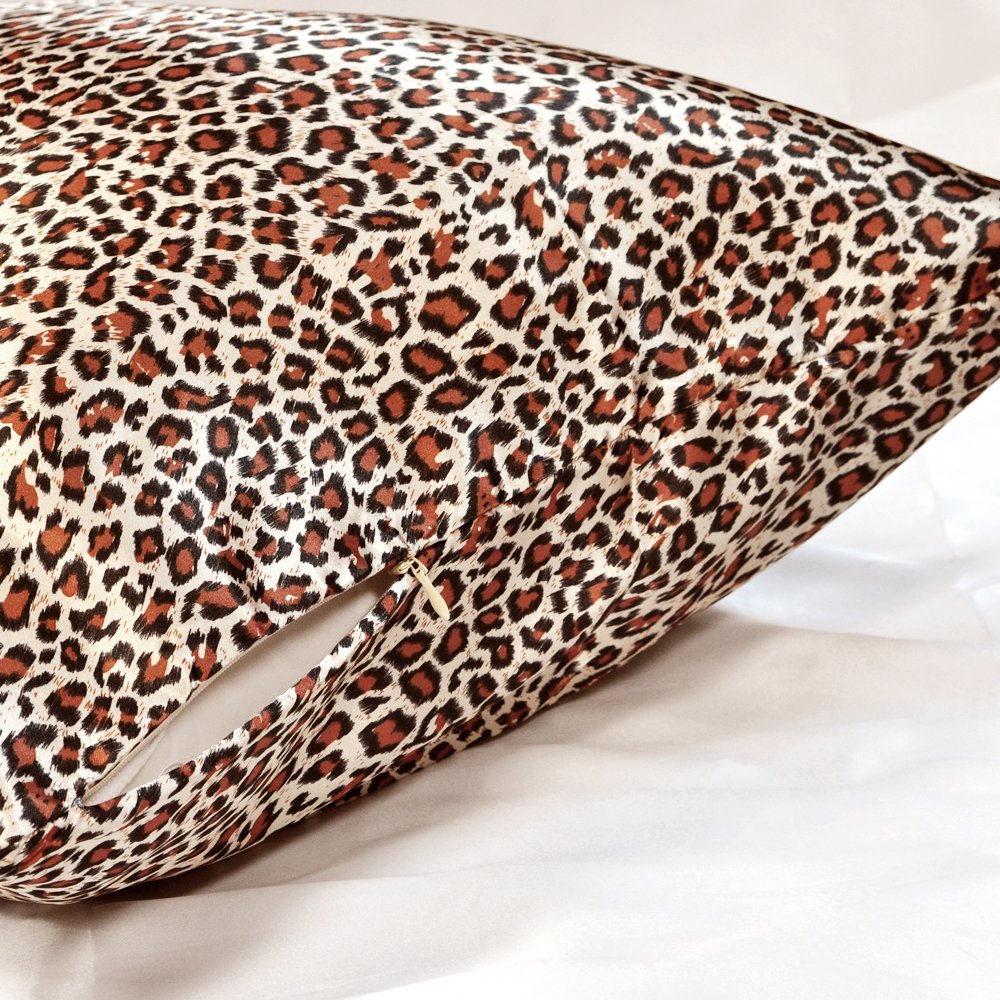 TAOSON Silky Soft Satin Solid Cushion Cover Pillow Cover Pillowcase Pillow Sofa Throw with Hidden Zipper Closure Only Cover 18x18 Inch 45x45cm-White