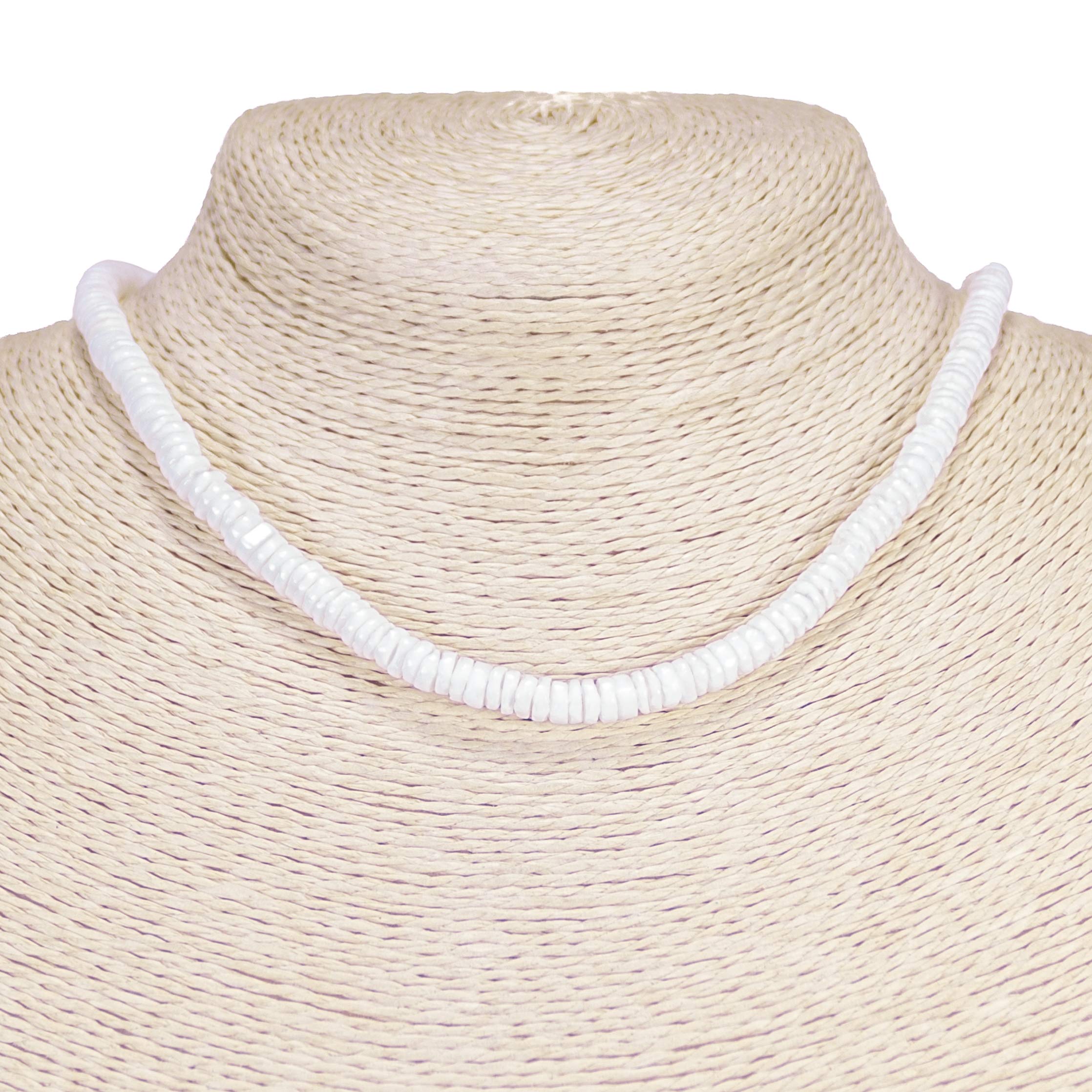 BlueRica Puka Shell Beads Necklace (18")