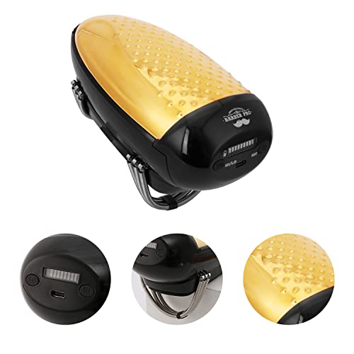 Professional Cord/Cordless Handheld Heat Massager,USB Charge Vibration Neck/Legs/Hand Massage, 2 Massage Nodes,1 Hot Button (Convex)