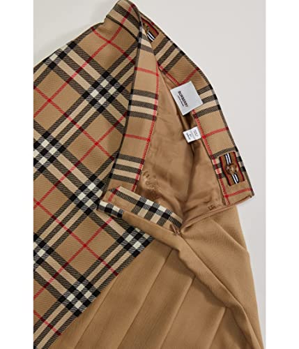 BURBERRY Girl's Lana Check (Toddler/Little Kids/Big Kids) Archive Beige IP Check 10 Years