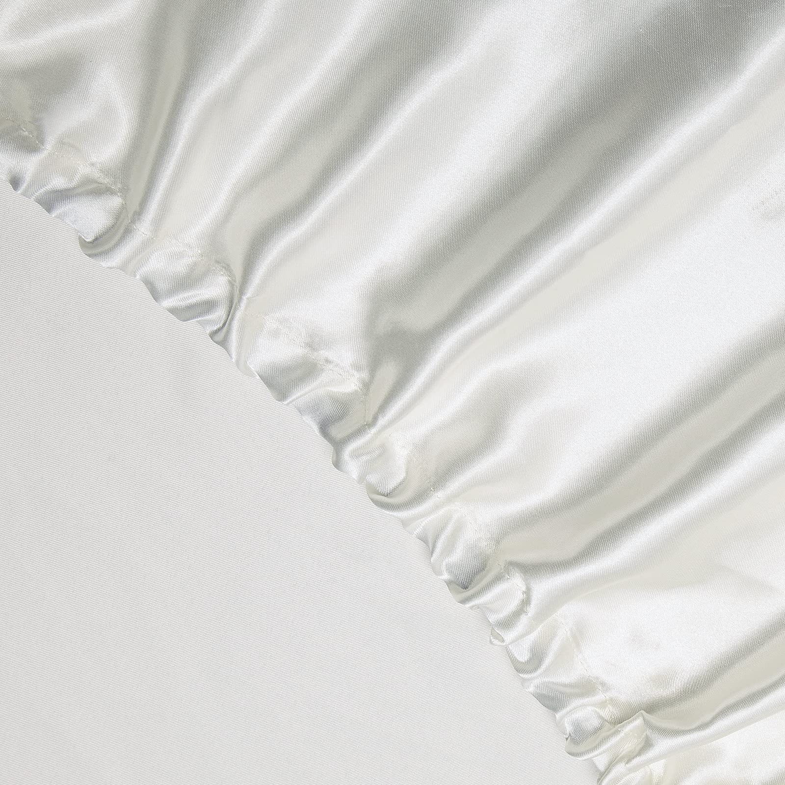 Vonty Satin Sheets Queen Size Silky Soft Satin Bed Sheets Ivory White Satin Sheet Set, 1 Deep Pocket Fitted Sheet + 1 Flat Sheet + 2 Pillowcases