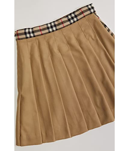 BURBERRY Girl's Lana Check (Toddler/Little Kids/Big Kids) Archive Beige IP Check 10 Years