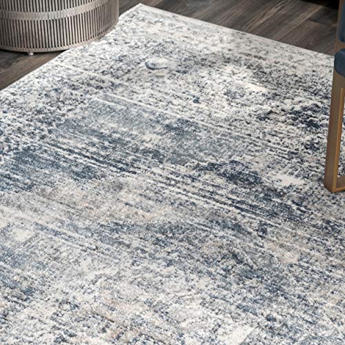 nuLOOM Matisse Distressed Vintage Area Rug, 5' 3" x 7' 7", Blue