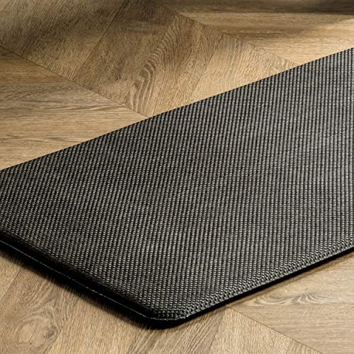nuLOOM Casual Solid Anti Fatigue Kitchen or Laundry Room Comfort Mat, 18" x 30", Dark Brown