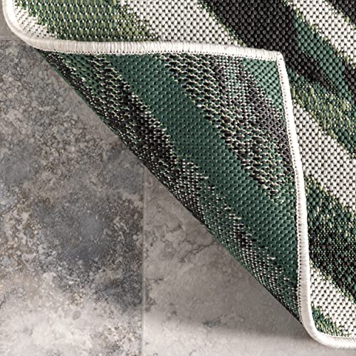 nuLOOM Kalene Double Palm Indoor/Outdoor Area Rug, 4' x 6', Green