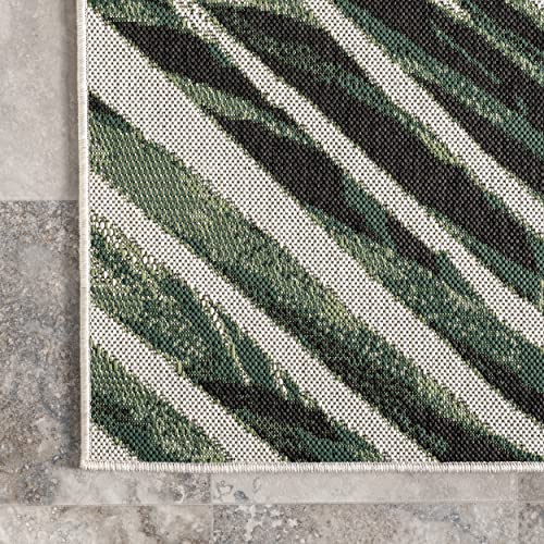 nuLOOM Kalene Double Palm Indoor/Outdoor Area Rug, 4' x 6', Green