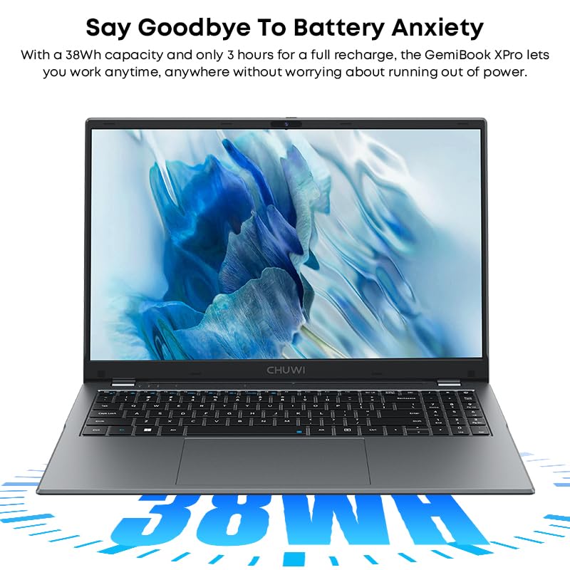 CHUWI Windows 11 Laptop with 8GB RAM 256GB SSD, 14 inch 2K IPS Display, Intel N5100 Quad core Processor, WiFi 6, Backlit Keyboard, USB-C, Ultra Thin and Light Notebook Computer (GemiBook Pro)