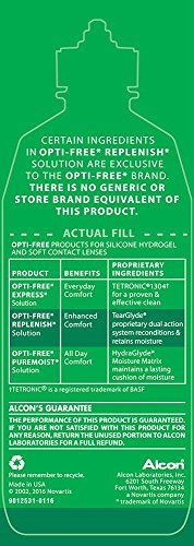 Opti-Free Replenish Multi-Purpose Disinfecting Solution With Lens Case, Lemon 10 Fl Oz
