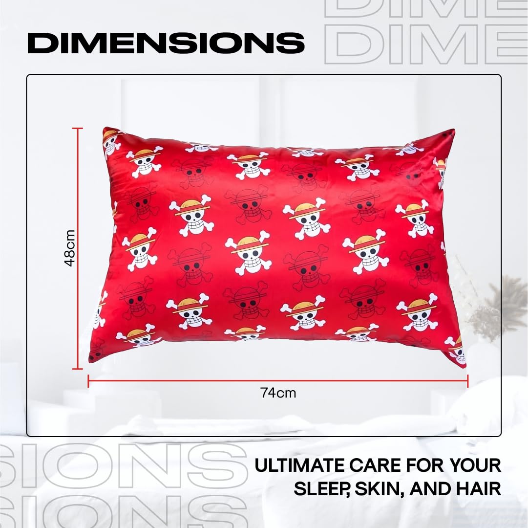 Silk Anime Pillow Case - Decorative Pillows Cover Couch Bed, Satin Smooth Fabric Pillowcase with Zipper for Hair and Skin, RS