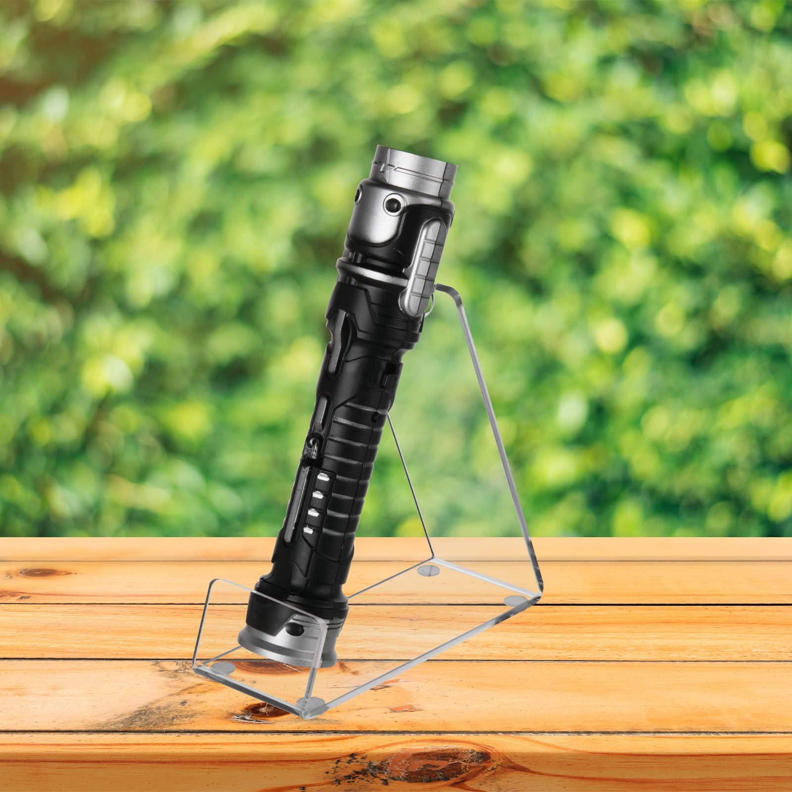 Cosmos Lightsaber Stand Desktop Lightsaber Holder Plate Stand Record Stand Decoration with Anti Slip Pad for Displaying Lightsaber Phone Photo Record Storage Recorder Instrument