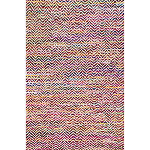 nuLOOM Rochell Handwoven Chevron Accent Rug, 2 ft x 3 ft, Magenta
