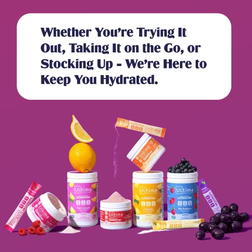 Ultima Replenisher Hydration Electrolyte Packets- 20 Count- Keto & Sugar Free- On the Go Convenience- Feel Replenished, Revitalized- Non-GMO & Vegan Electrolyte Drink Mix- Variety 5 Flavor