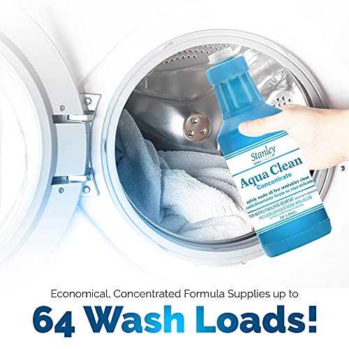 Stanley Home Products Aqua Clean Concentrate - Delicate Laundry Detergent - Gentle Formula Effectively Cleans Tough Stains in Minutes Protects Fine Wool Knits and Other Fabrics Wash Up to 64 Loads