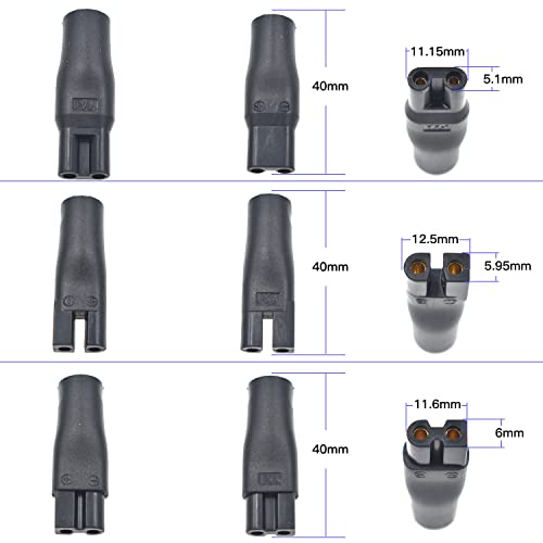 9 PCS Replacement Power Cord 5V Charger USB Adapter Suitable for Electric Hair Clippers, Beard trimmers, Shavers, Beauty Instruments, Desk Lamps, Purifiers.