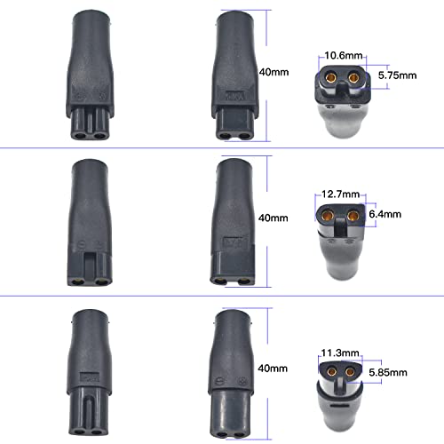 9 PCS Replacement Power Cord 5V Charger USB Adapter Suitable for Electric Hair Clippers, Beard trimmers, Shavers, Beauty Instruments, Desk Lamps, Purifiers.