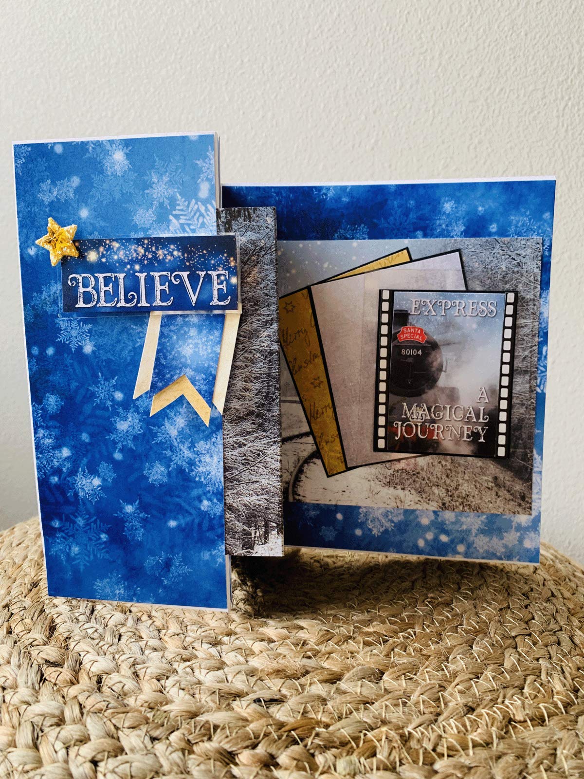 Reminisce (REMBC) North Pole Express Scrapbook Collection Kit, Multi Color Palette, 12x12 inches