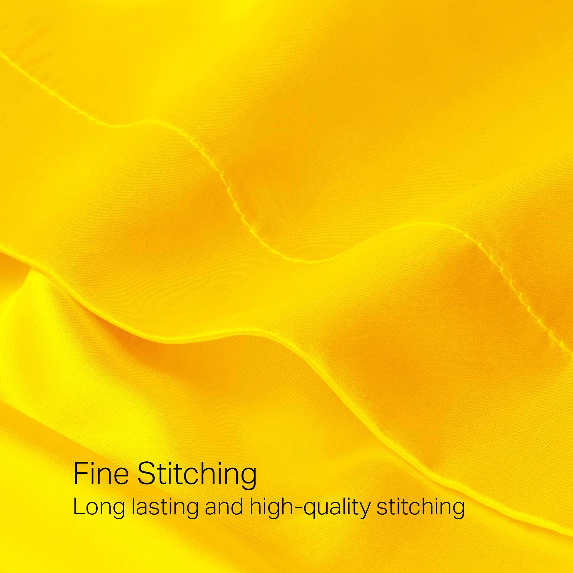 Ahmedani Linen Yellow Satin Pillowcase for Hair and Skin, 100% Satin Pillowcase Standard Set of 2 with Envelope Closure Lemon Chrome 20x26 inches