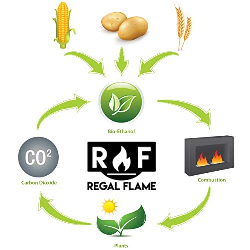 Regal Flame Ultra Pure Ventless Bio Ethanol Fireplace Fuel - 3 Quarts