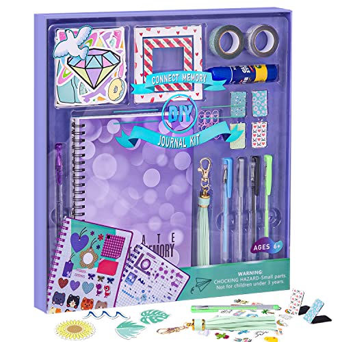 YOUSOKU DIY Journal Set for Girls Gifts, Great Birthday Gifts for Tween Age Girls, Art & Crafts Stuff for Tween & Teenage Kids, Girls Toy, Scrapbook & Diary for Ages 6 7 8 9 10 11 12 13 Years Old