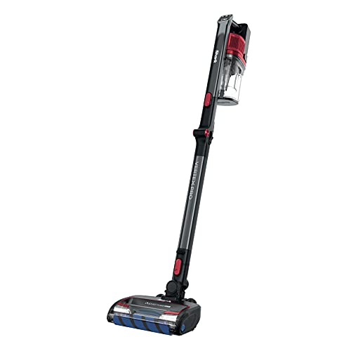 SHARK Shark IZ662H Vertex Pro Lightweight Cordless Stick Vacuum with IQ Display, DuoClean PowerFins & MultiFLEX, 60min Runtime, Black/Red (Renewed)