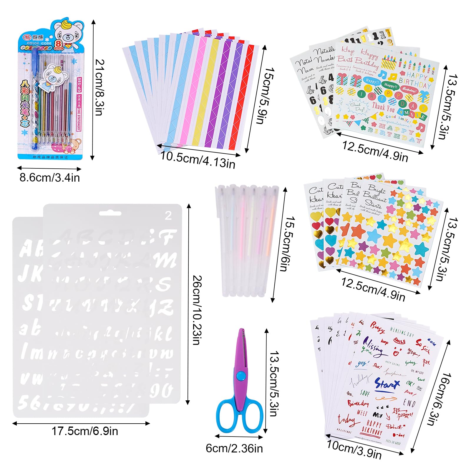 COMBIUBIU Scrapbooking Supplies for our adventure book, Travel Journal,Wedding Planner, Memory Book,Guest Book,Scrapbooking Kit,Scrapbooking Tools for Photo Ablum Scrapbooking and Card Making