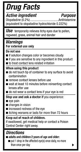 Pataday Once Daily Relief Allergy Eye Drops by Alcon, for Eye Allergy Itch Relief, 2.5 ml (2 Count)