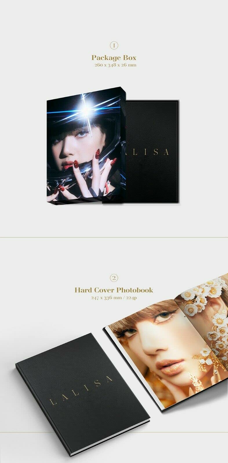 YG Ent. Lisa - LALISA [Photobook ver.] (Special Edition) Album+Gift(Decorative Stickers,Photocards)