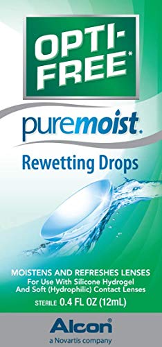 Alcon Opti-Free PureMoist Rewetting Drops 12 ml (Pack of 6)