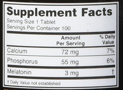 OPTIMUM NUTRITION Melatonin 3mg Tablets, 100 Count