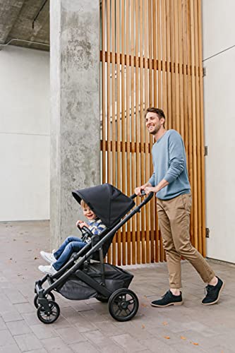 Cruz V2 Stroller – Greyson (Charcoal mélange/Carbon/Saddle Leather) + MESA- Jordan (Charcoal mélange)
