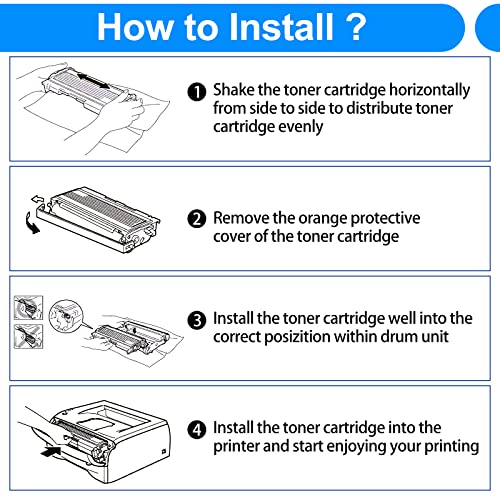 SuperInk 2 Pack Compatible Toner Cartridge and Drum Unit Replacement for Brother TN450 TN420 DR420(1 Toner,1 Drum) Use with HL-2270DW HL-2280DW HL-2230 HL-2240 MFC-7360N MFC-7860DW DCP-7065DN Printer