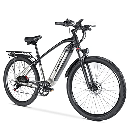 Electric Bike for Adults, 48V 17AH Removable LG Cells Battery Snow Ebike, 29" 750W Brushless Motor 32MPH Mountain Bicycles,Shimano 7-Speed with Hydraulic Disc Brakes Beach Ebike UL Certified