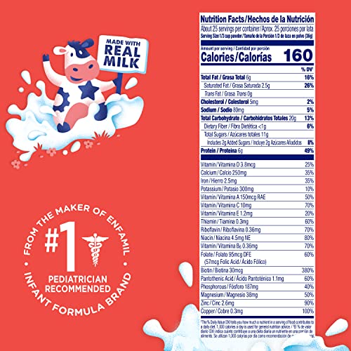 Enfagrow Premium Toddler Nutritional Drink 32 oz. Powder Can (Pack of 6) Dual Prebiotics for Immune Support, DHA for Brain Development, Natural Milk Flavor (Former Toddler Next Step) from Enfamil