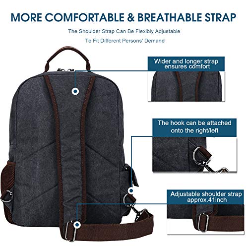 WOWBOX Sling Bag for Men Sling Backpack 13.3" Laptop Messenger Bag