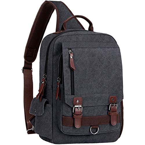 WOWBOX Sling Bag for Men Sling Backpack 13.3" Laptop Messenger Bag