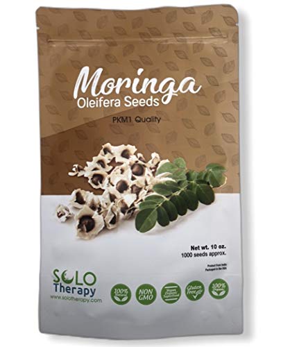 Organic Moringa Seeds | 1000 Seeds Approx.| Premium Quality | PKM1 Variety | Edible | Planting | Moringa Oleifera| Malunggay | Semillas De Moringa | Drumstick Tree | Non-GMO | Product from India