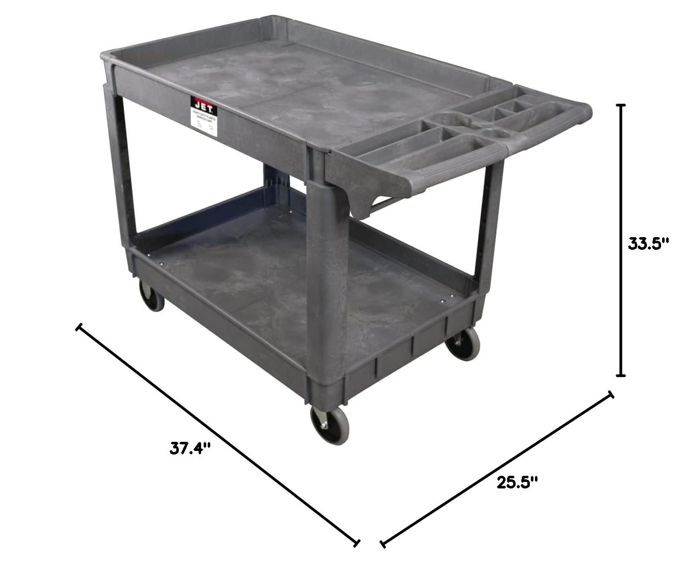 JET PUC-3725 Service Cart, 500 Lbs. Capacity (140019) , Gray