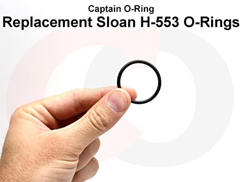 Captain O-Ring Replacement H-553/5308696 / P6000-C31 / A912809-0070A Orings for Zurn, Sloan, Royal/Regal, American Standard Flushometer Valve Tailpiece (6 Pack)