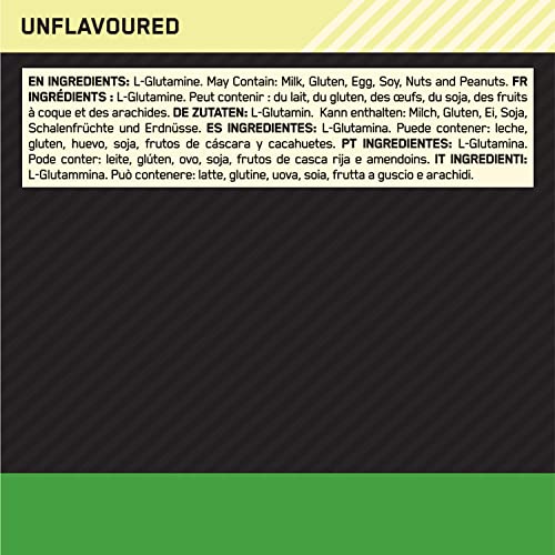 Optimum Nutrition Glutamine powder, unflavoured, 2.2 LB (1000 gram) 194 servings