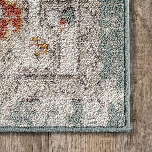 nuLOOM Rose Persian Vintage Area Rug, 4' x 6', Beige