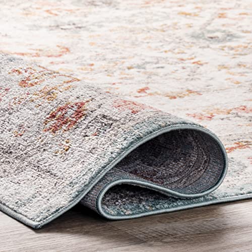 nuLOOM Rose Persian Vintage Area Rug, 4' x 6', Beige
