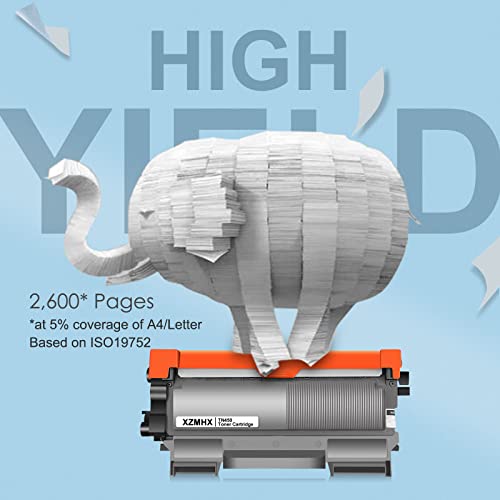 XZMHX TN420 TN450 TN-420 TN-450 Replacement Toner Cartridge Compatible for Brother HL-2280DW HL-2240 HL-2242D HL-2270DW MFC-7360N MFC-7860DW DCP-7060D DCP-7065DN Intellifax 2840 2940 (2 Pack)