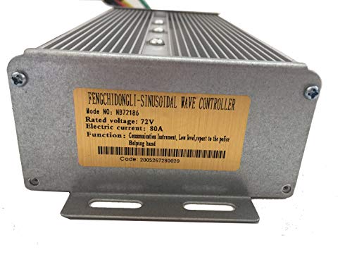 48V/72V 3000W 5000W 80A Sine Wave Brushless DC Motor Controller Ebike Controller +VM960 Color Display One Set,Used for 3000W, 5000W Ebike Kit.