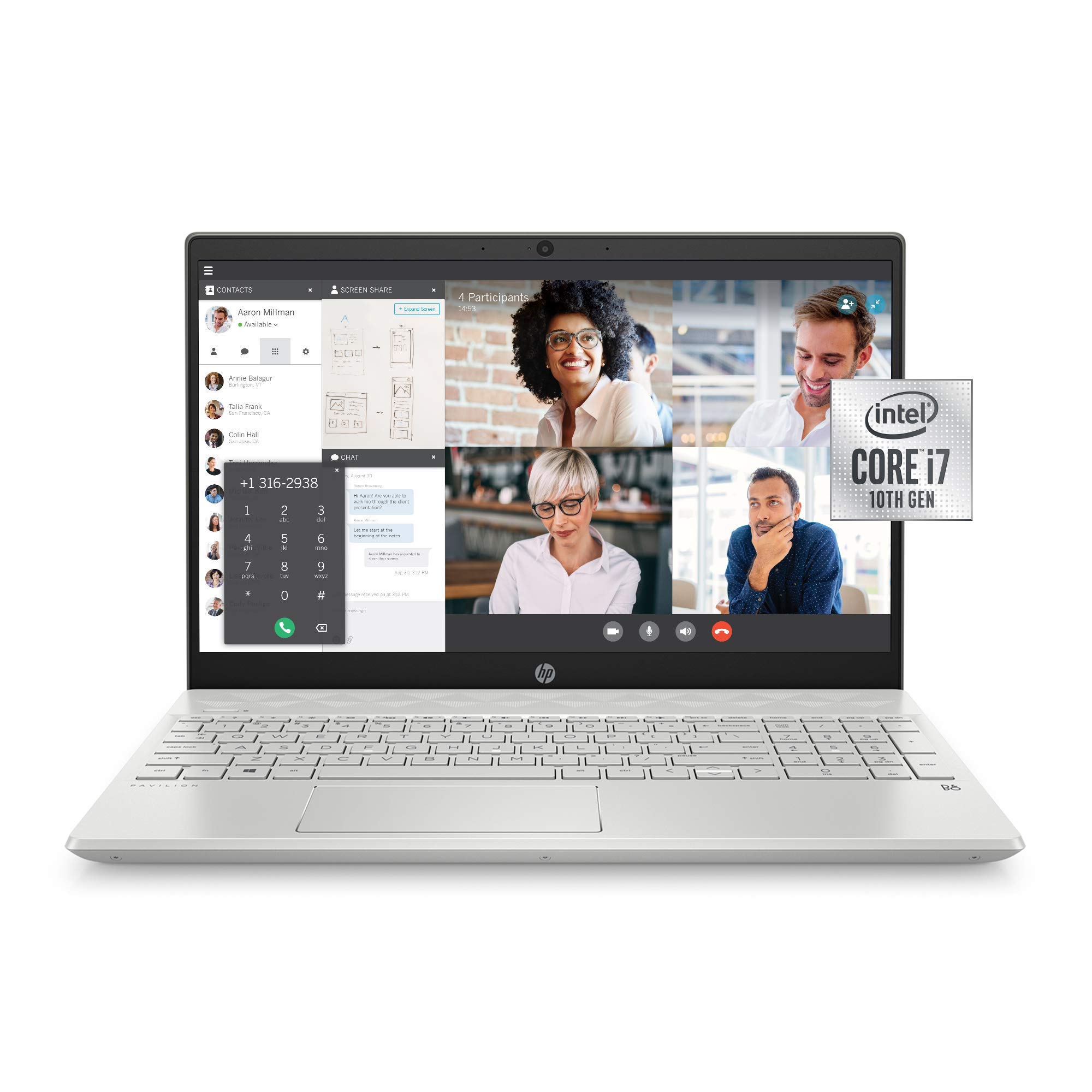HP Pavilion 15.6 inches FHD 1920x1080 i7-1065G7 16GB 512GB SSD 15-cs3019nr (Renewed)