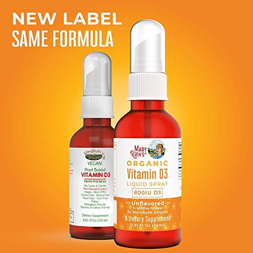 Vitamin D3 Liquid Spray & Respiratory Health Liquid Drops Bundle by MaryRuth's | Plant-Based from Lichen Organic Non-GMO | Tonic Herbal Blend for Respiratory Health & Immune Support