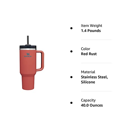The Quencher H2.0 FlowState™ Tumbler (Soft Matte) | 40 OZ Red Rust
