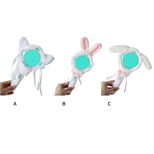 Lightstick Cover,Plush Cartoon Light Stick Covers,Glow Sticks Decorative Cute Protective Cover with Animal Ear Shape for Kpop TXT Concerts,Shows,Performance