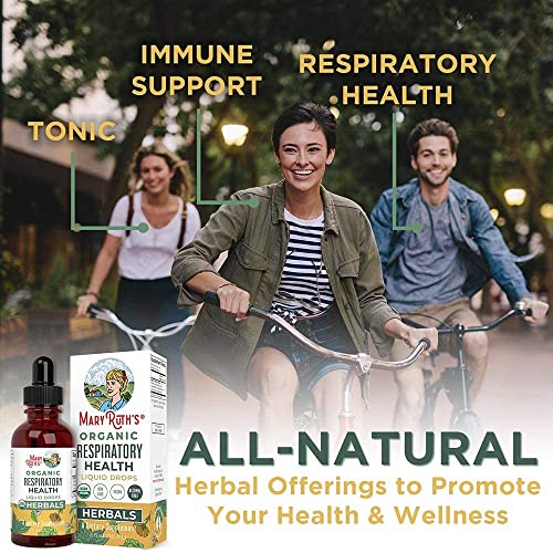 Vitamin D3 Liquid Spray & Respiratory Health Liquid Drops Bundle by MaryRuth's | Plant-Based from Lichen Organic Non-GMO | Tonic Herbal Blend for Respiratory Health & Immune Support