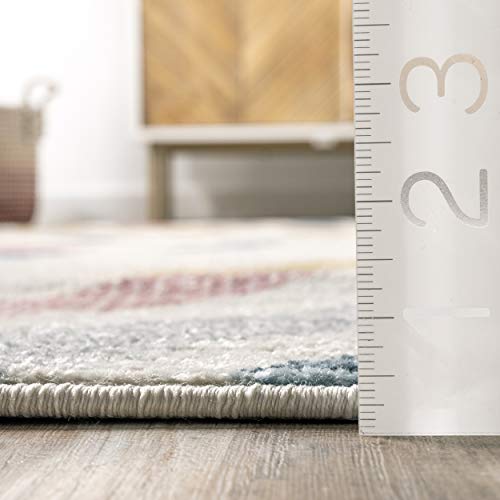 nuLOOM Neveah Contemporary Chevron Area Rug, 5' x 7' 5", Beige