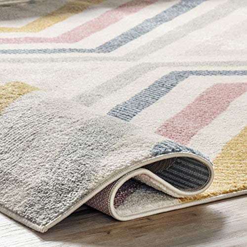 nuLOOM Neveah Contemporary Chevron Area Rug, 5' x 7' 5", Beige